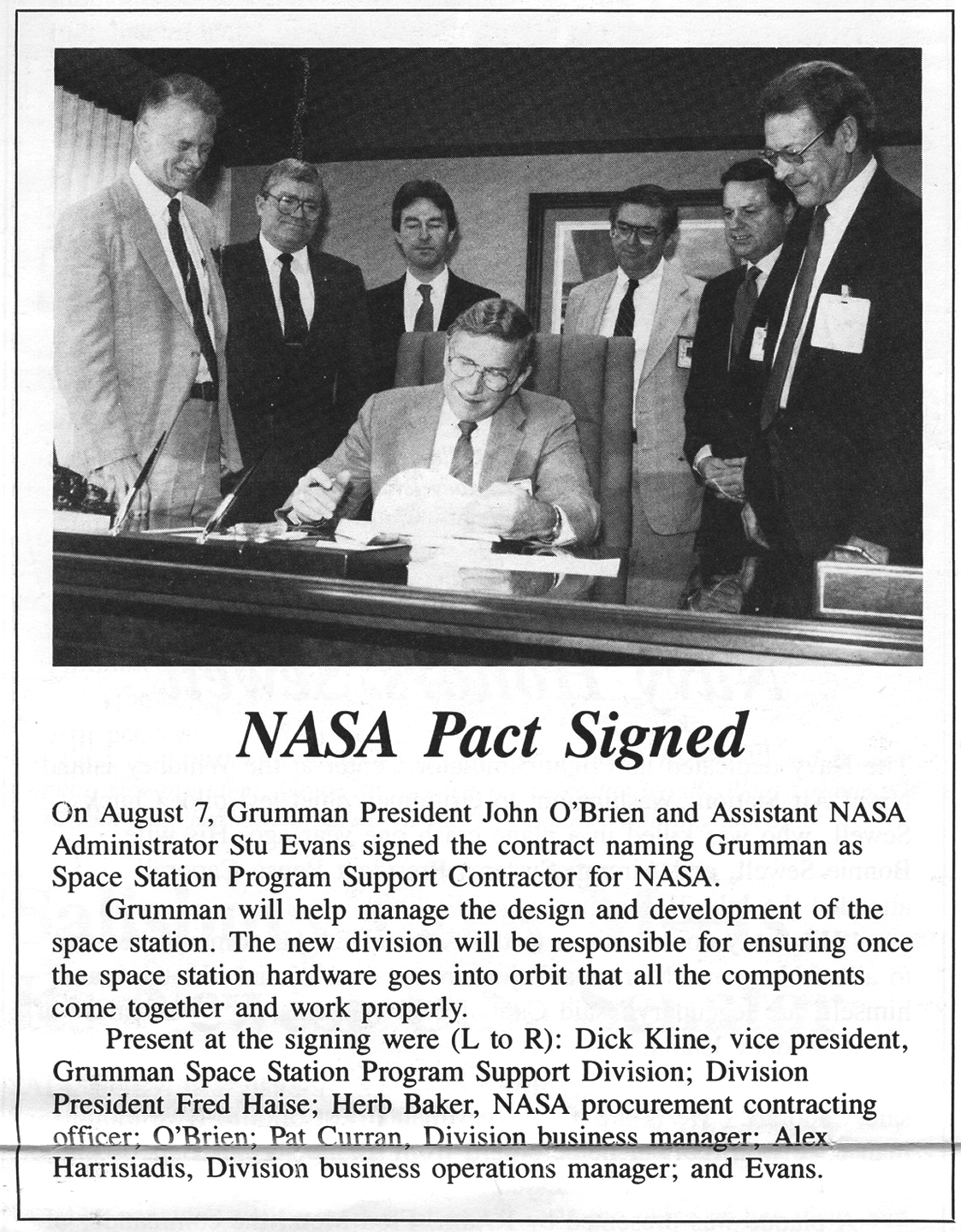 Herb Baker - Space Worker Hall of Honor